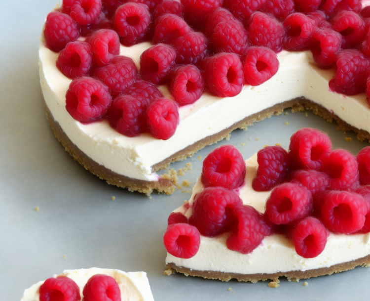 No Bake Raspberry Cheesecake - Recipe Wonderland