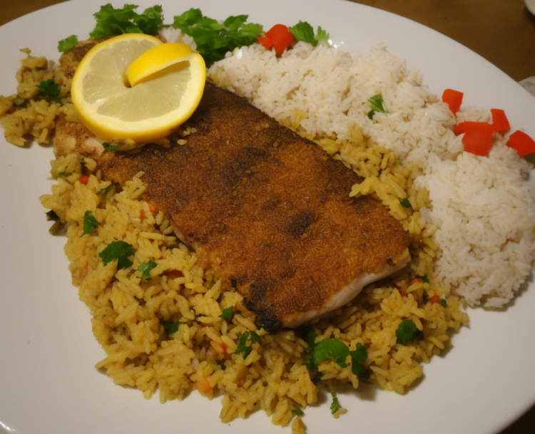 Mahi-Mahi With Louisiana Dirty Rice - Recipe Wonderland
